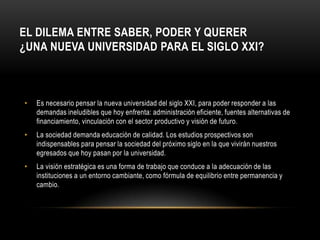 El dilema entre saber, poder y querer | PPTX