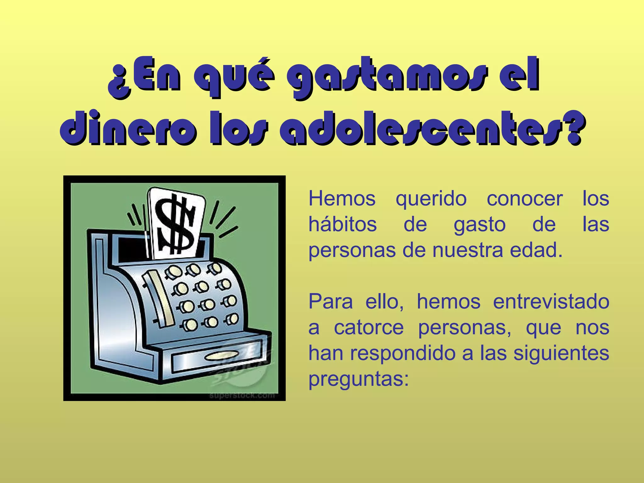 El Dinero Y Los Adolescentes Ppt