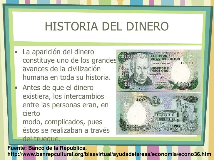 La Historia Del Dinero Ppt - prestamos urgentes tampico