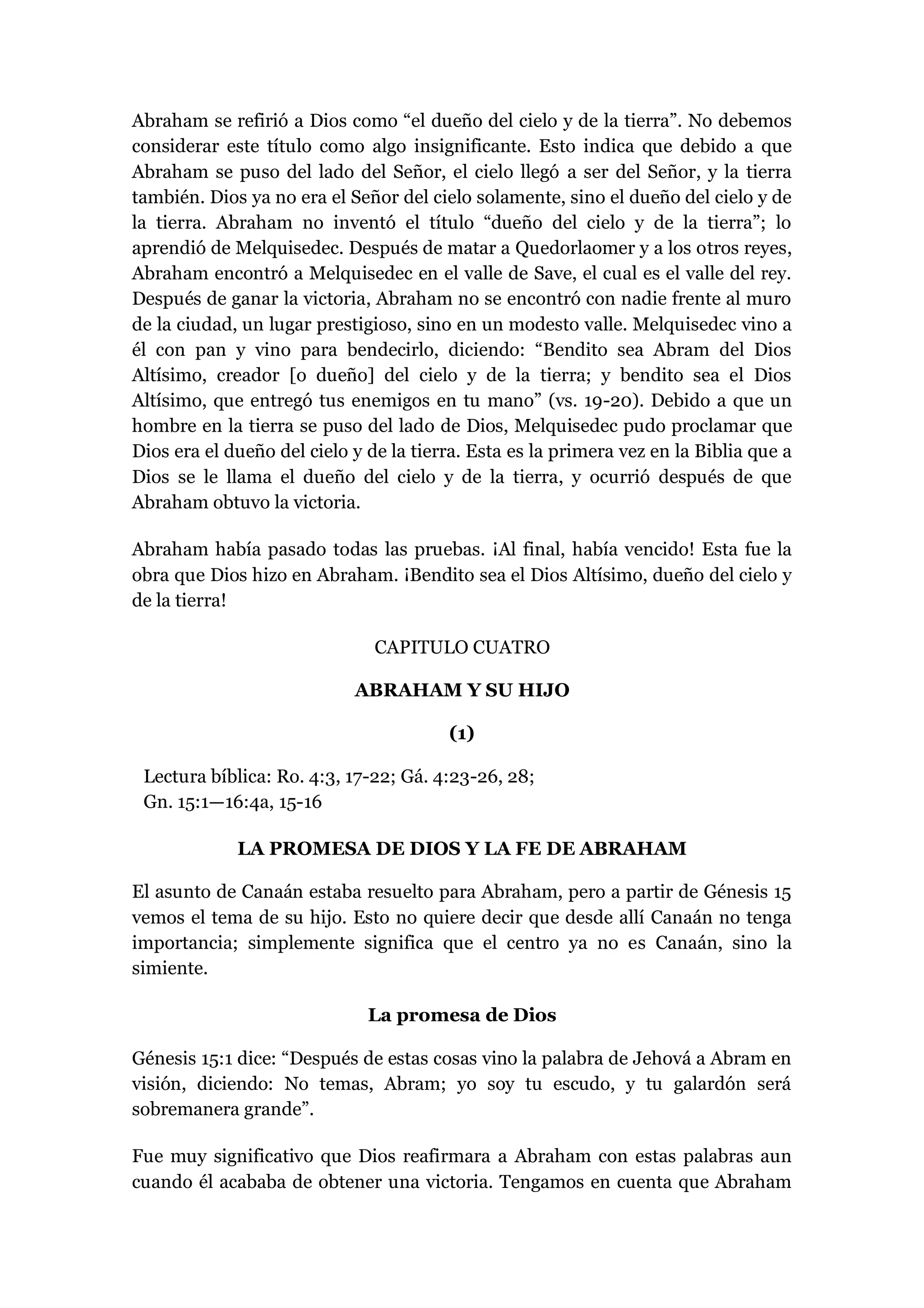 El Dios de Abraham de Isaac y de Jacob Watchman Nee | PDF