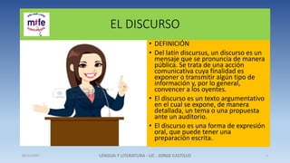 Que Es Un Discurso