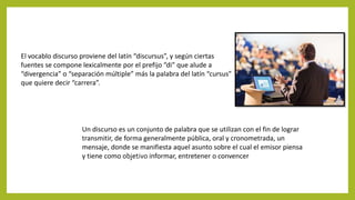 El discurso por Estefania Cruz | PPTX