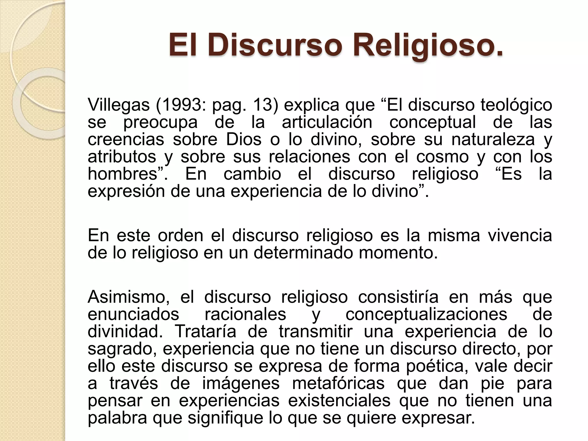 El discurso religioso en el matrimonio catolico 2008 (preliminar) | PPTX