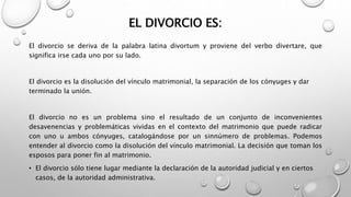 El divorcio | PPTX