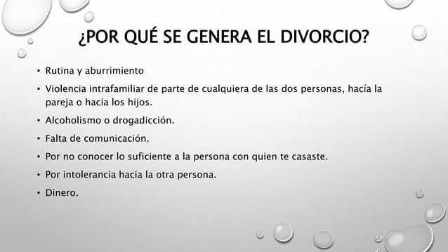 El divorcio | PPTX
