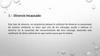 El divorcio | PPTX