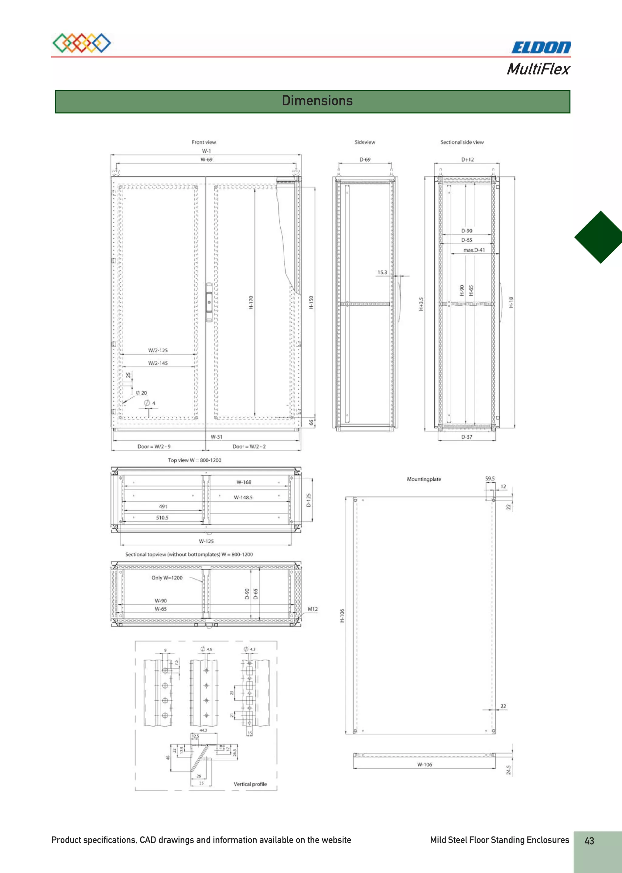 Eldon Electrical Enclosures - Floor Standing Stainless Steel Enclosures ...