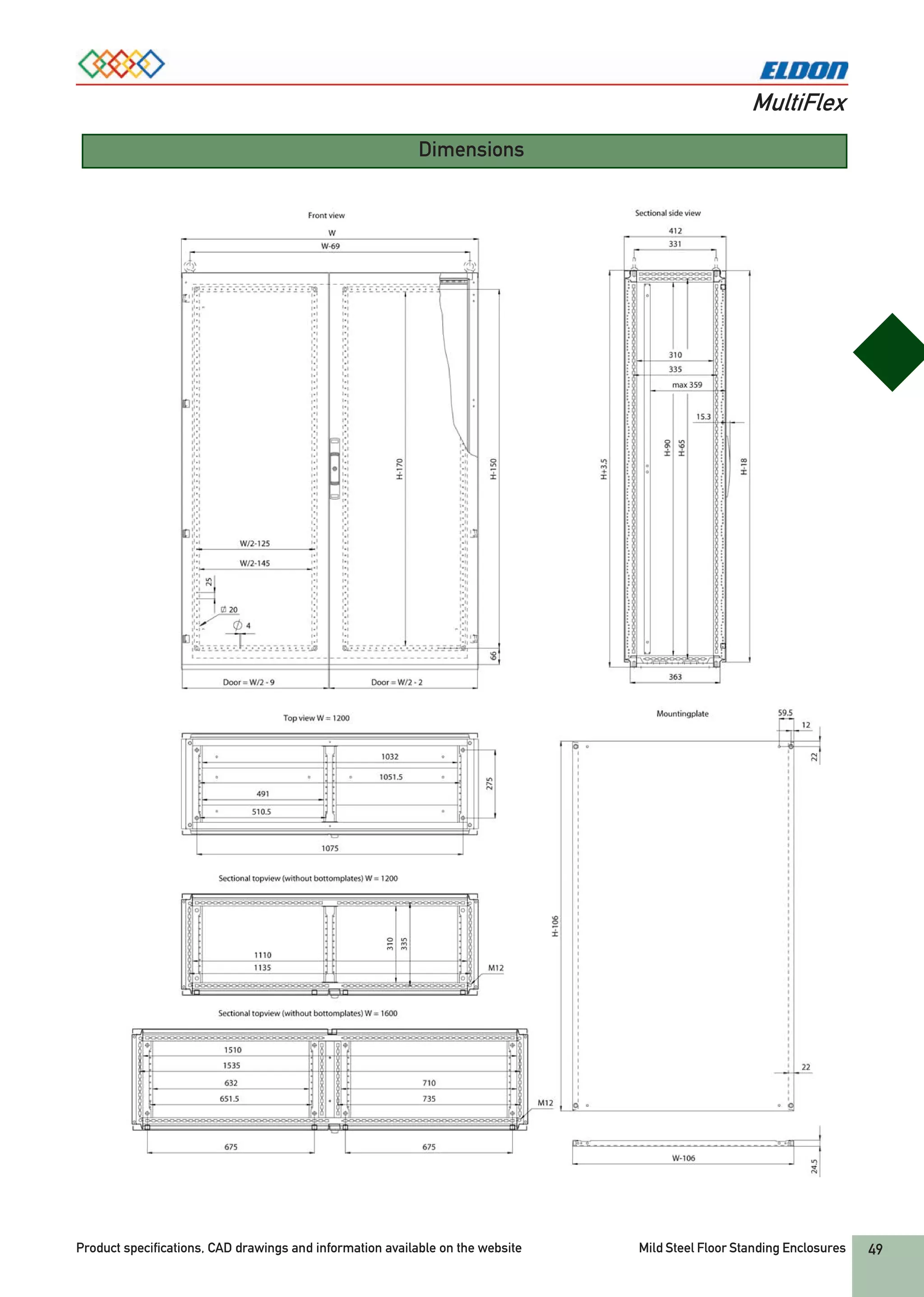 Eldon Electrical Enclosures - Floor Standing Stainless Steel Enclosures ...