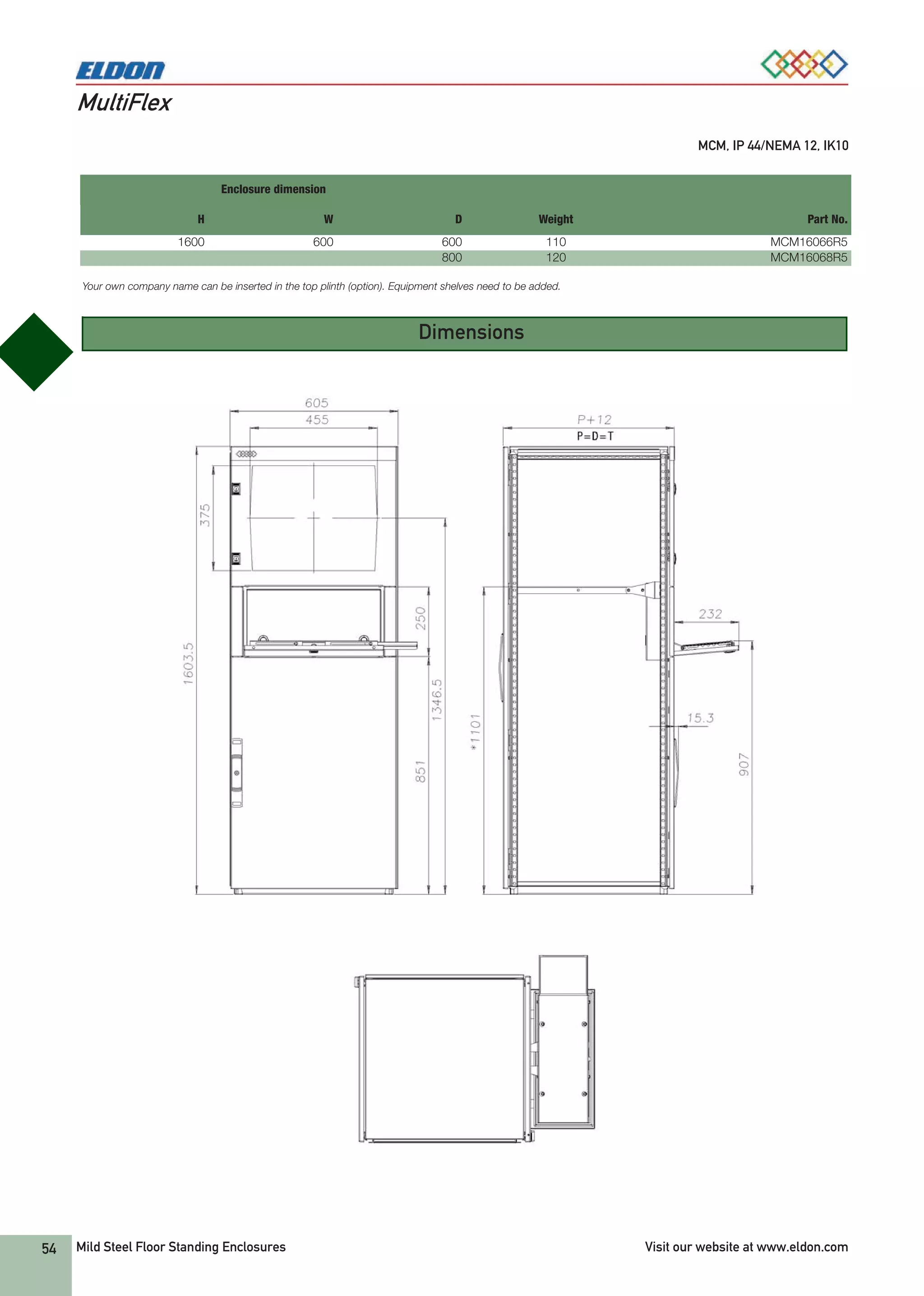 Eldon Electrical Enclosures - Floor Standing Stainless Steel Enclosures ...