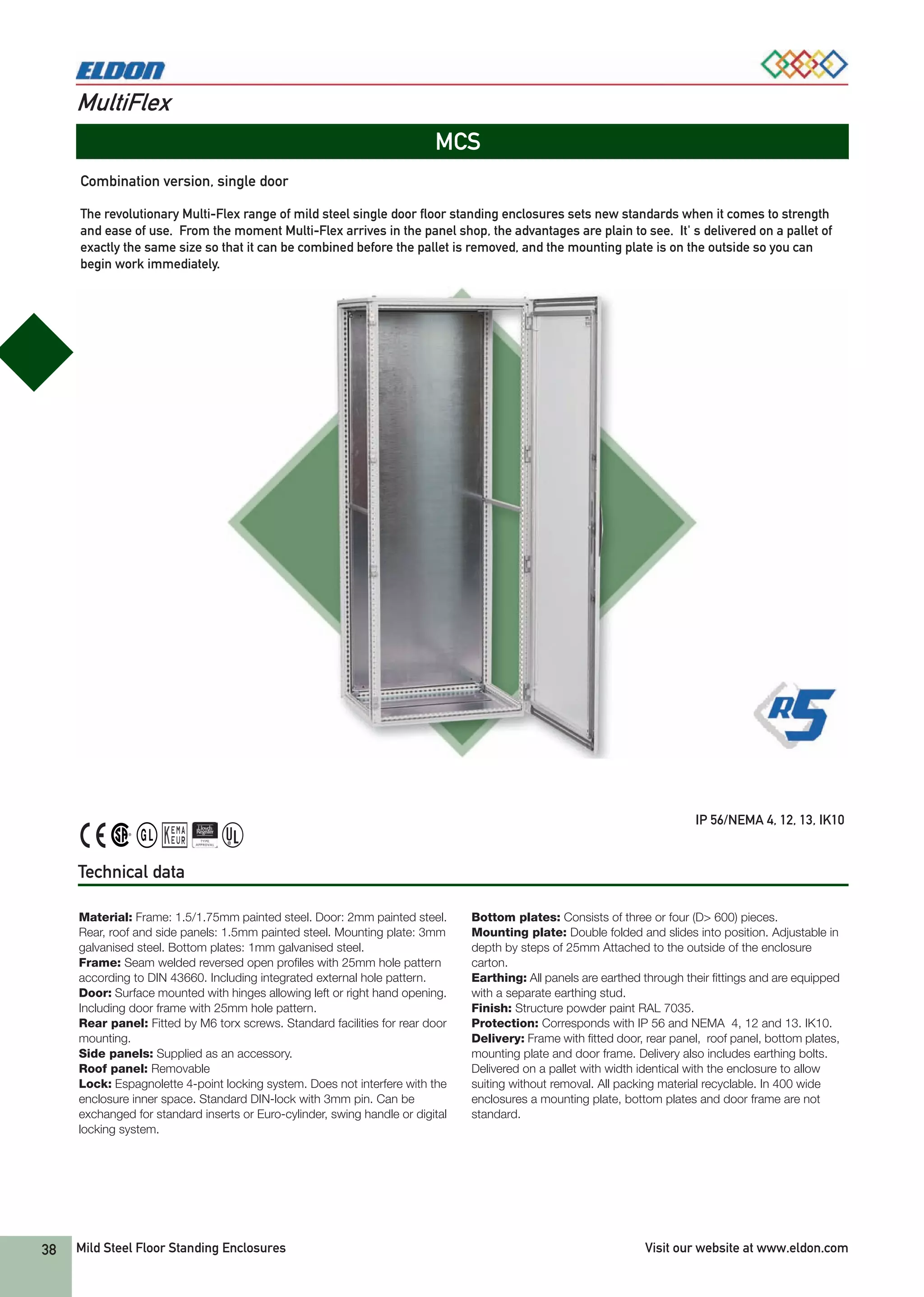 Eldon Electrical Enclosures - Floor Standing Stainless Steel Enclosures ...