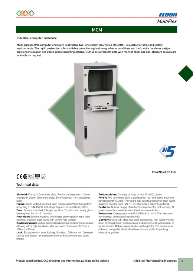 Eldon Electrical Enclosures - Floor Standing Stainless Steel Enclosures ...