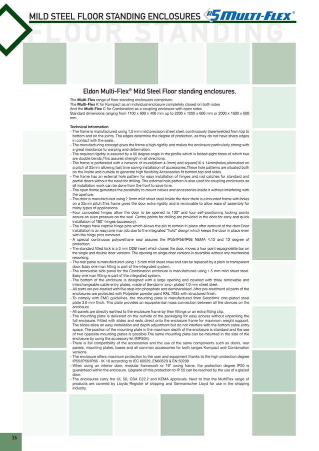 Eldon Electrical Enclosures - Floor Standing Stainless Steel Enclosures ...