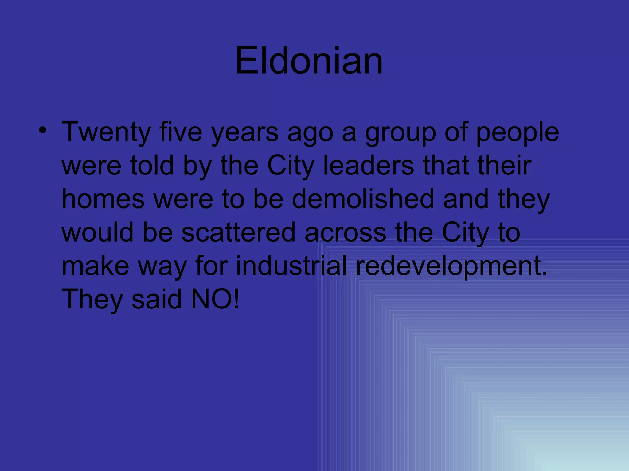 Eldonian- rachel smith | PPT