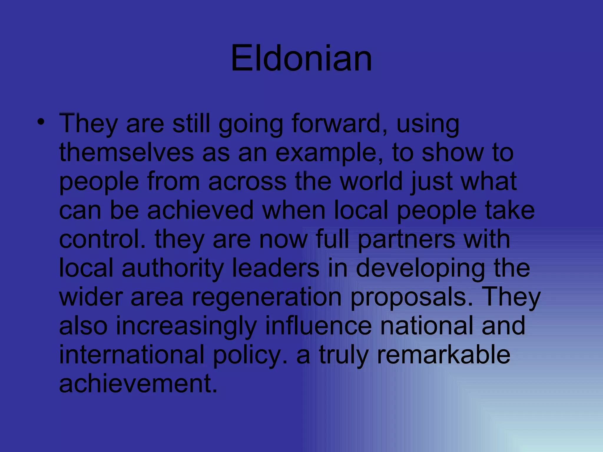 Eldonian- rachel smith | PPT