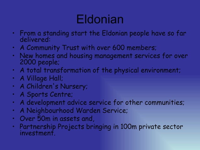 Eldonian- rachel smith | PPT