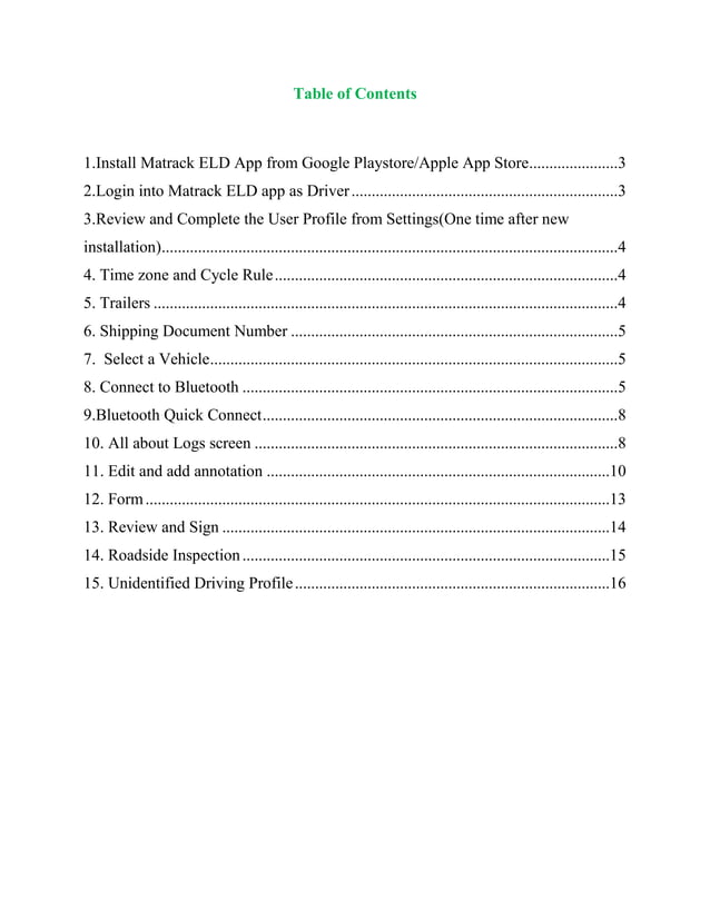 Quick Start Guide: How to Install Your Matrack Free ELD? | PDF
