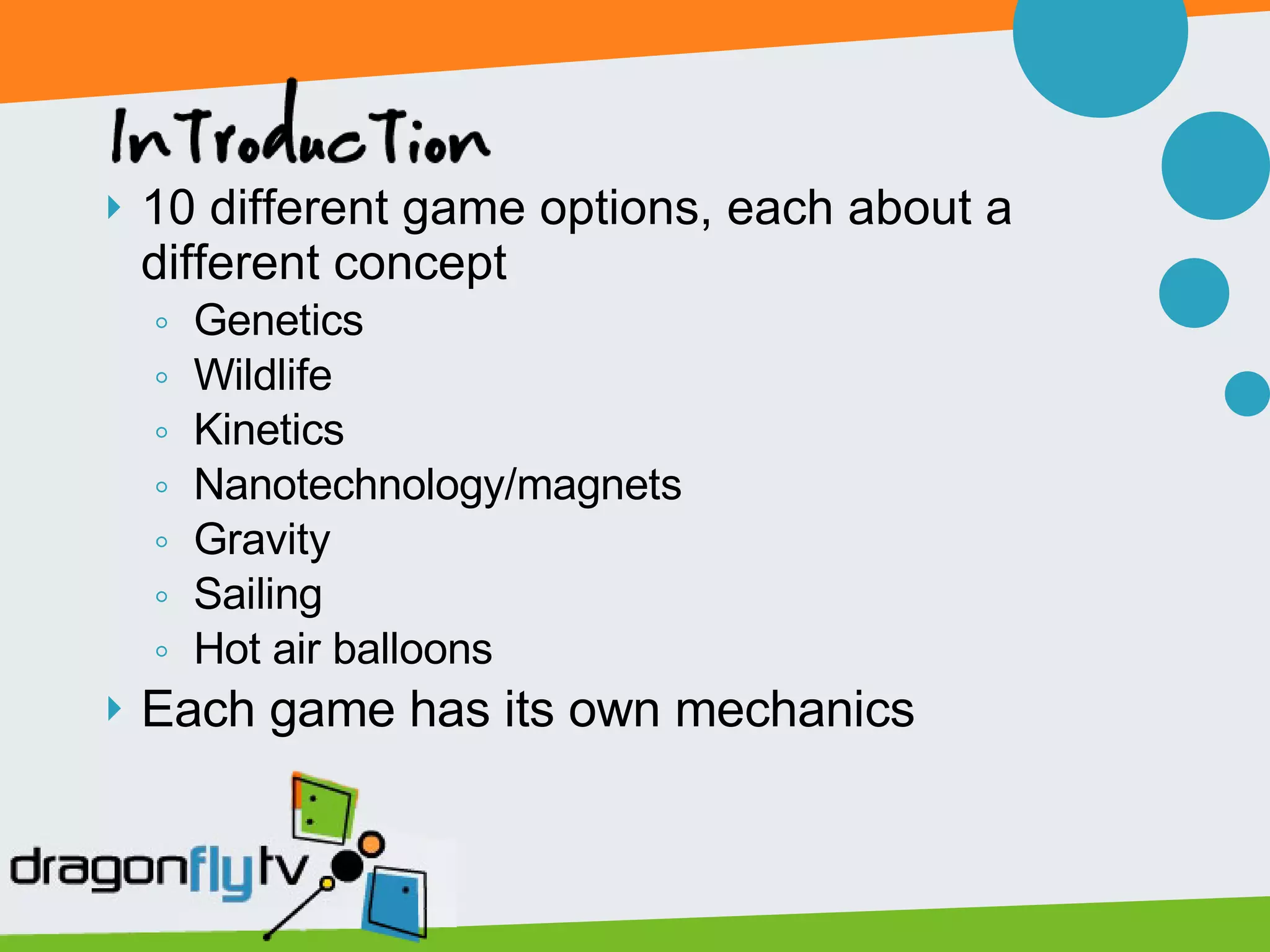 Analysis of the PBS Kids DragonflyTV Digital Games | PPT