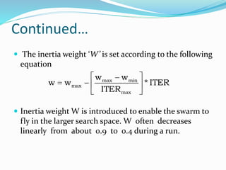 ECONOMIC LOAD DISPATCH USING PARTICLE SWARM OPTIMIZATION | PPTX
