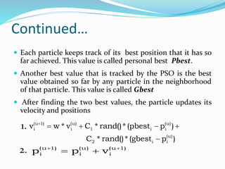 ECONOMIC LOAD DISPATCH USING PARTICLE SWARM OPTIMIZATION | PPTX