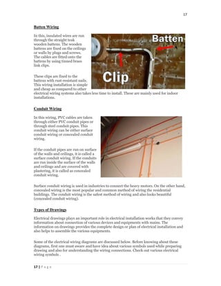 Brief information of Electricity and wiring | PDF