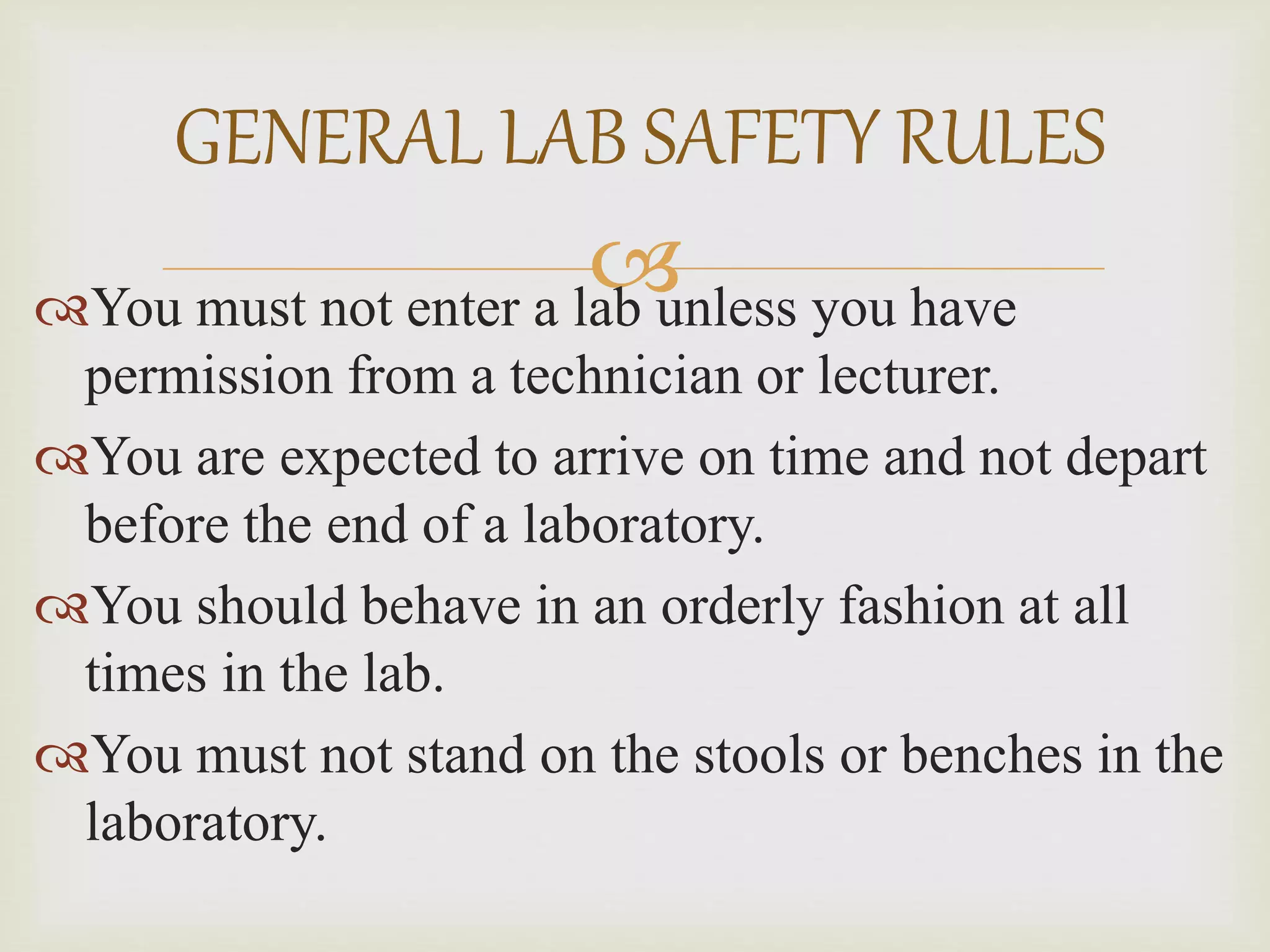Electrician Lab Safety Rules for ITI | PPTX