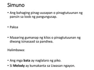 ELE05 Bahagi ng Pangungusap (Pagtuturo ng Fil) | PPTX