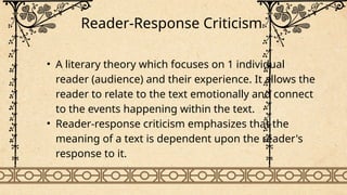 Reader-Response Literary Criticism..pptx