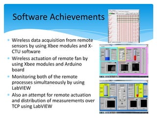 Project Presentation of Wireless Water Level & Temperature Measurements Using Xbee ZigBee and ...