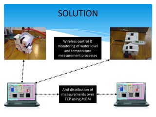Project Presentation of Wireless Water Level & Temperature Measurements Using Xbee ZigBee and ...