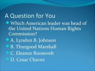 Eleanor Roosevelt | PPT | Personal Celebrations & Life Events