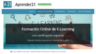 E-Learning 01 Presentación del curso para el ITQ | PPT