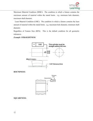 SYSTEM OF LIMITS, FITS, TOLERANCE AND GAUGING, VTU LEARNING | PDF
