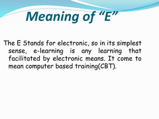 E learning | PPT