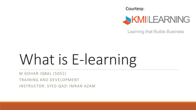Elearning | PPTX