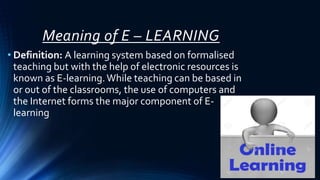 E learning | PPT