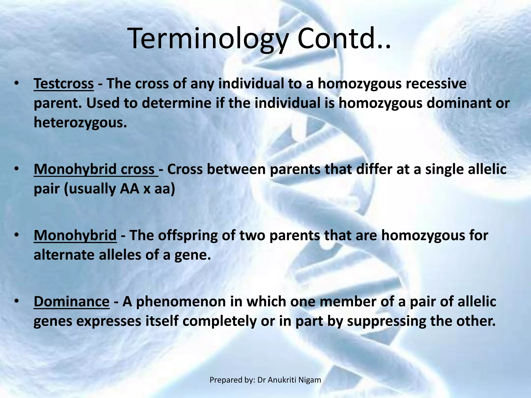Introduction to Mendelian Genetics | PPTX