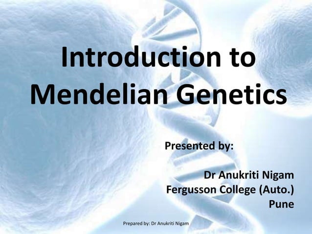 Introduction to Mendelian Genetics | PPTX | Genetics | Science