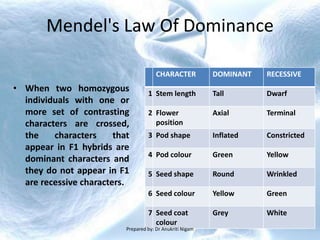 Introduction to Mendelian Genetics | PPTX