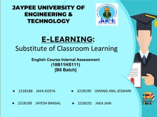 Elearning.pptx | Online Education | Education