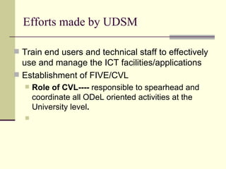 e-Learning At UDSM | PPT | Education industry | Industries