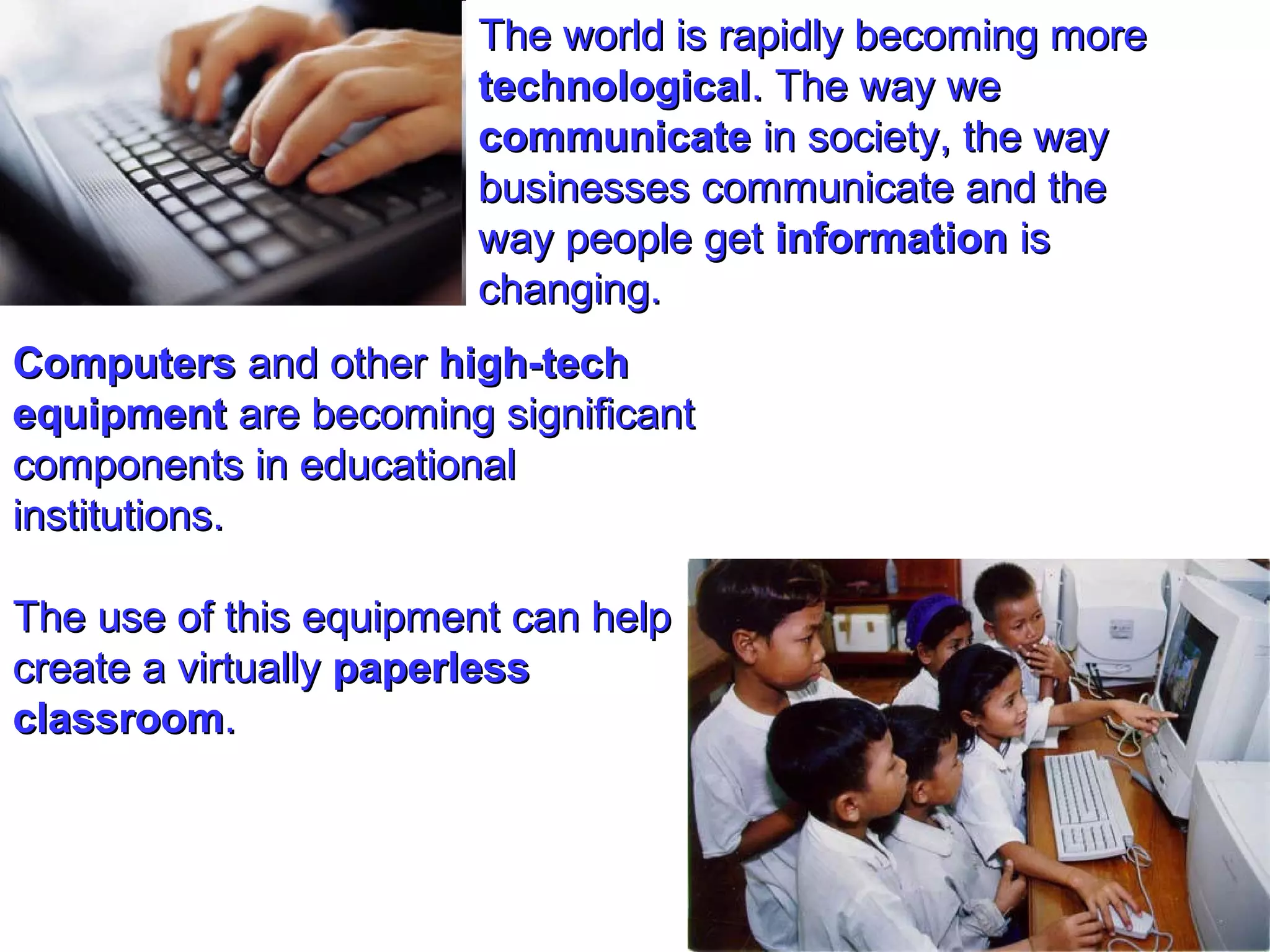 Elearning Paperless classroom | PPT