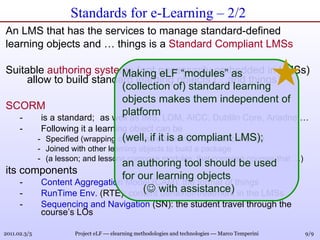 E learning fitness methodologies & technologies uniroma1 marco ...
