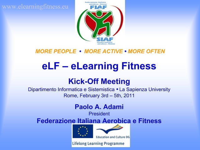 E learning fitness: project motivations | PPT