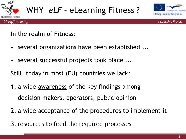 E learning fitness project structure uniroma1 umberto nanni