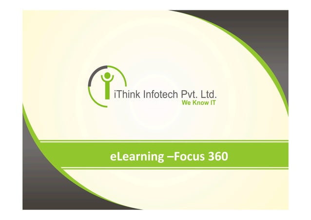 E learning focus 360 | PPT