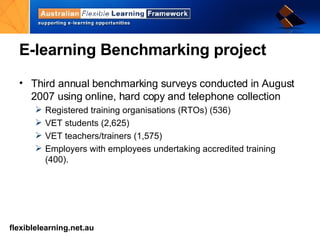 E-learning Indicators (Benchmarking). | PPT