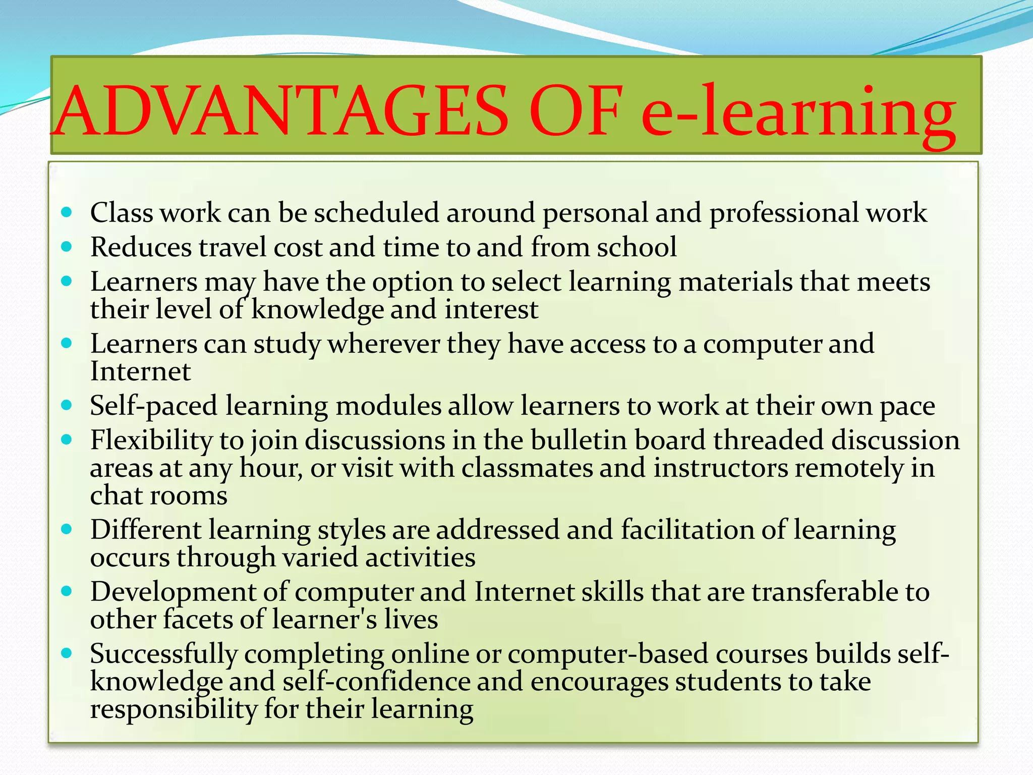 Elearning.ppt | Internet | Computing