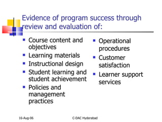 eLearning quality guidelines | PPT