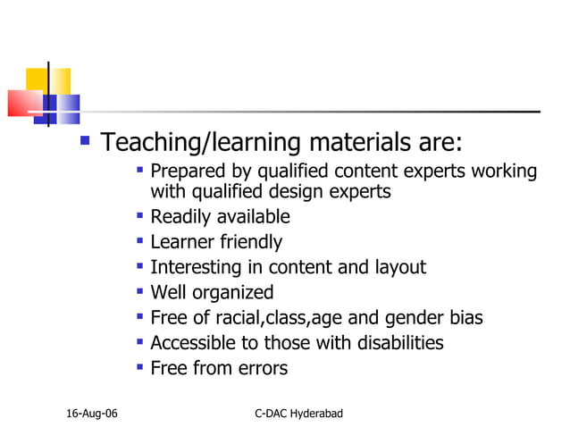 eLearning quality guidelines | PPT