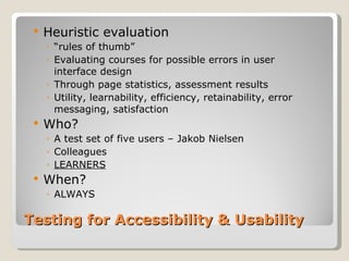 eLearning & Accessibility | PPT